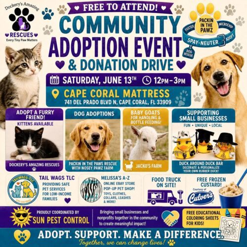 Community Adoption Event & Donation Drive to support area animal ...